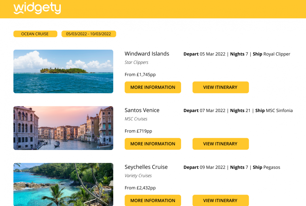 InteleTravel launches cruise search tool