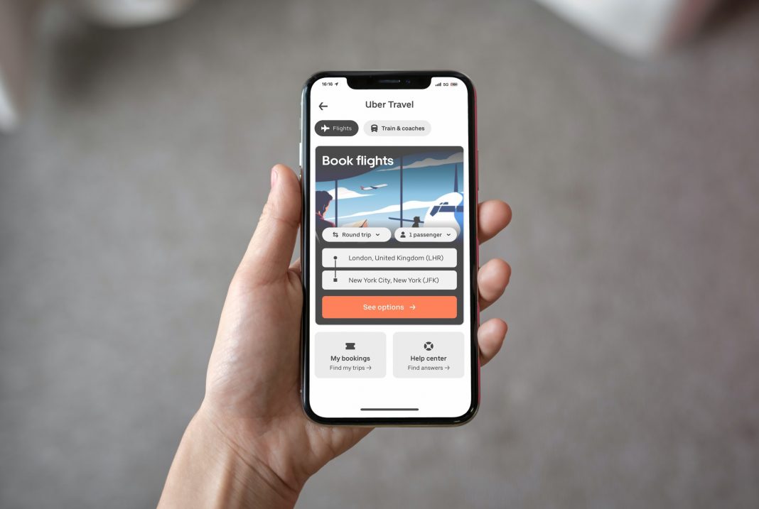 Uber adding in-app flight bookings