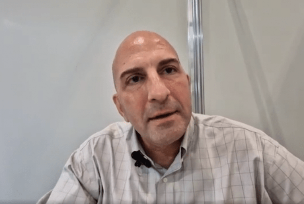 Darren Schaefer of Visit Pensacola talks to Graham McKenzie at WTM23