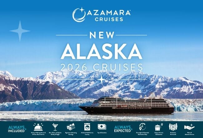Azamara New Alaska 2026 Cruises - TravelMole